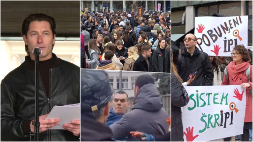 Profesorët mbështesin studentët në Serbi dhe një incident i ri me një ...