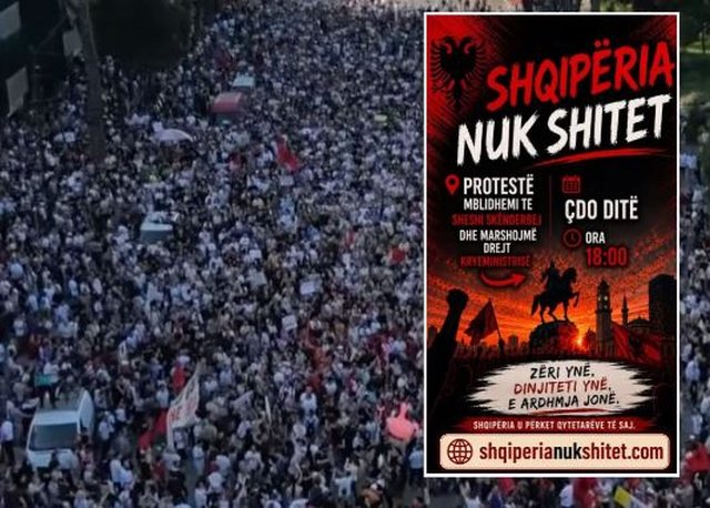 Bulevardi plot me mijëra qytetarë! Sot protesta e tetë në Tiranë ...
